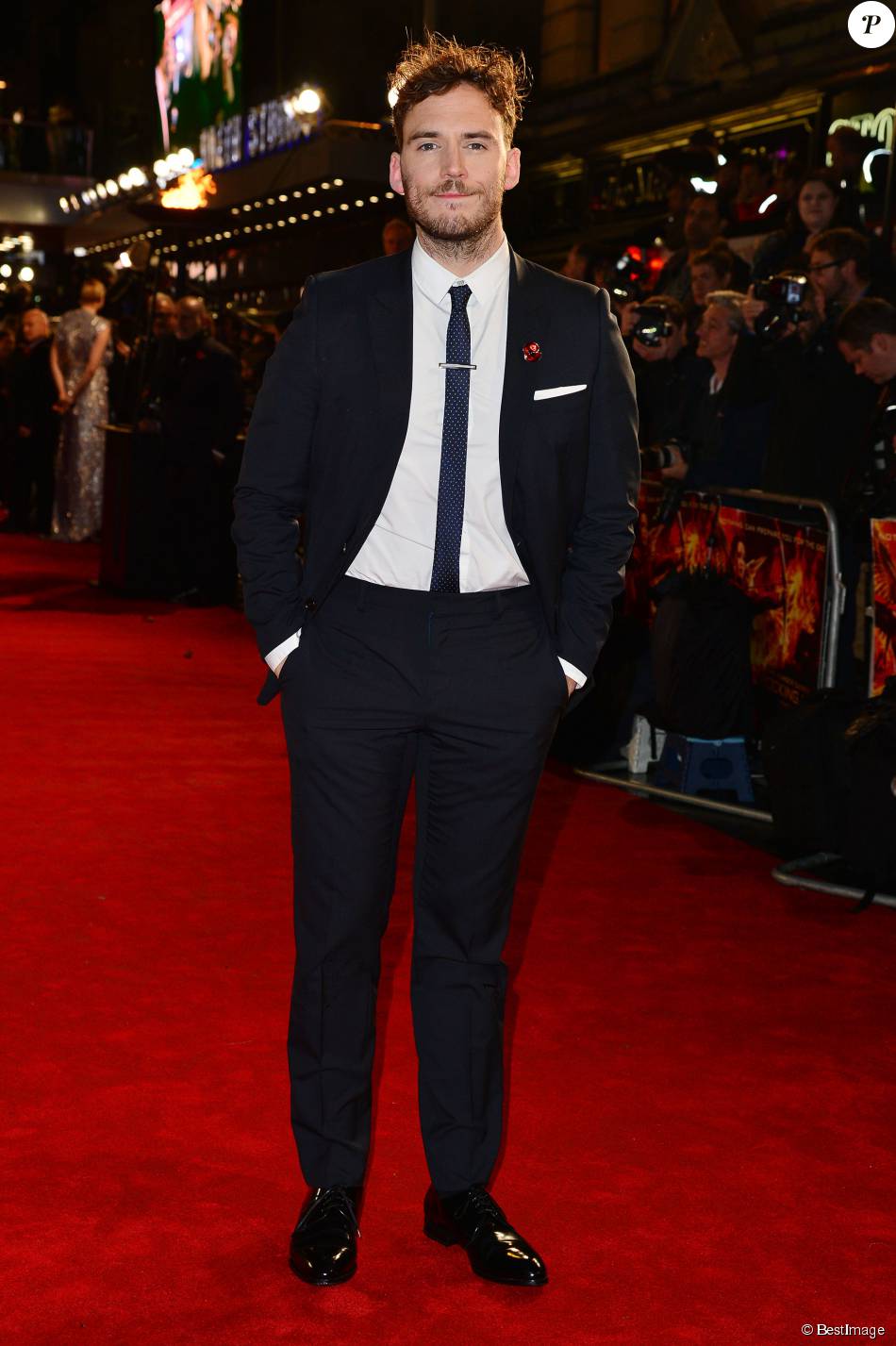 Sam Claflin - Avant-première du film The Hunger Games - Mockingjay ...