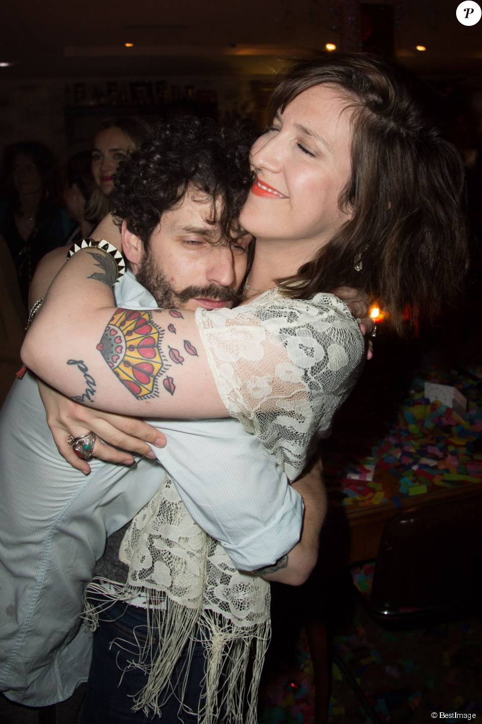 Gunther Love et sa compagne Daphné Bürki - Soirée d'anniversaire des 4 ...