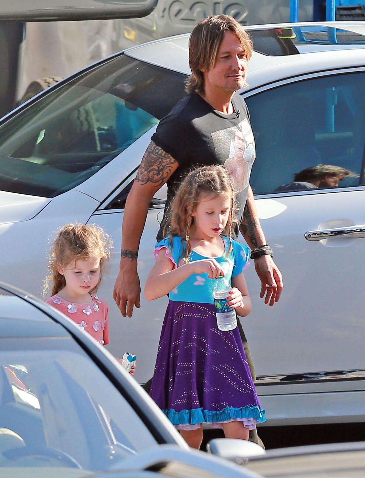 Photo : Keith Urban et ses filles Faith et Sunday - Arrivées à l ...