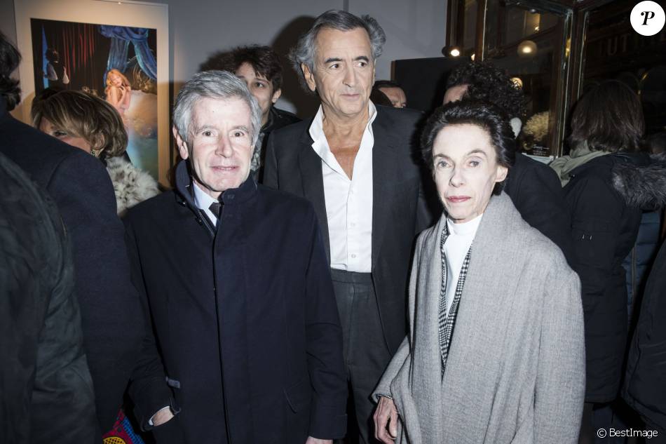 Alain Minc et sa femme entourent Bernard-Henri Lévy - Arielle Dombasle ...