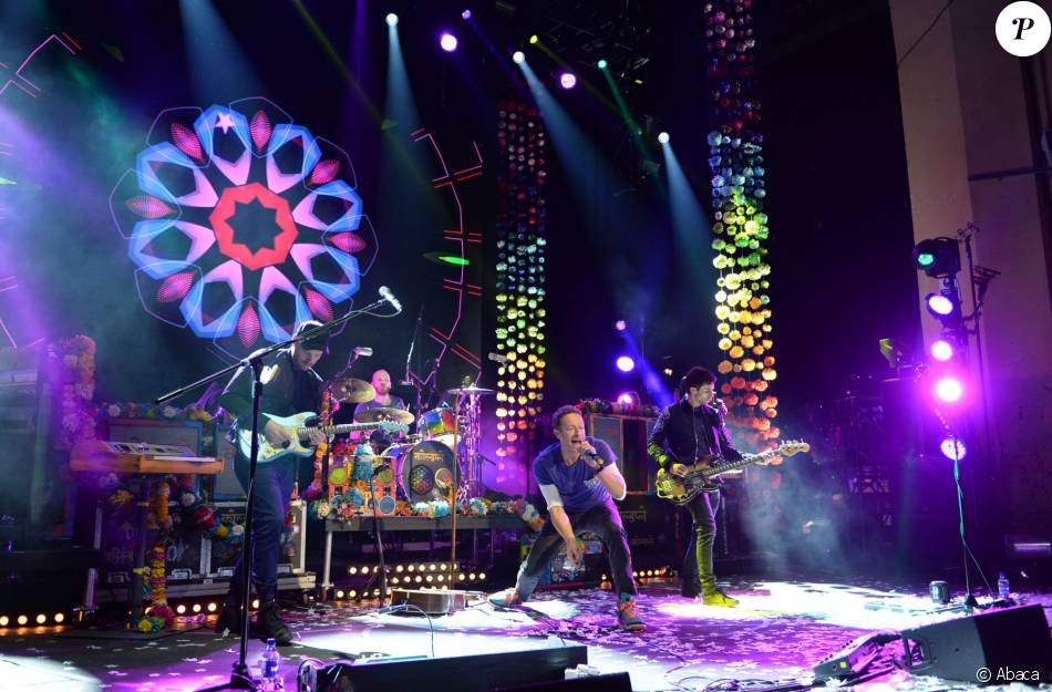 Coldplay perform on stage during the NME Awards 2016 with Austin, Texas ...