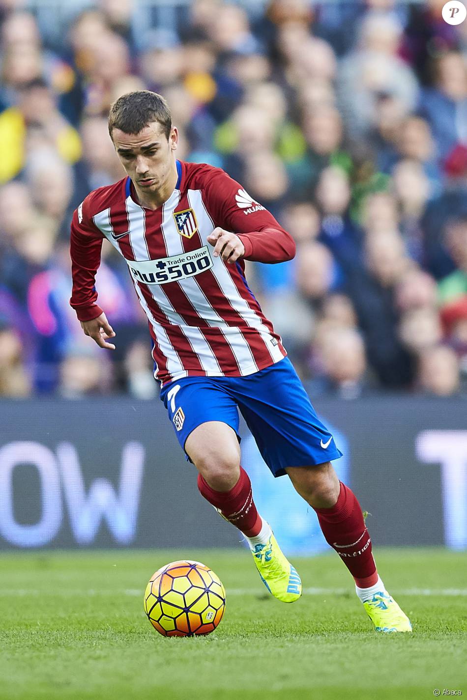 Antoine Griezmann lors du match FC Barcelona vs. Atletico Madrid à ...
