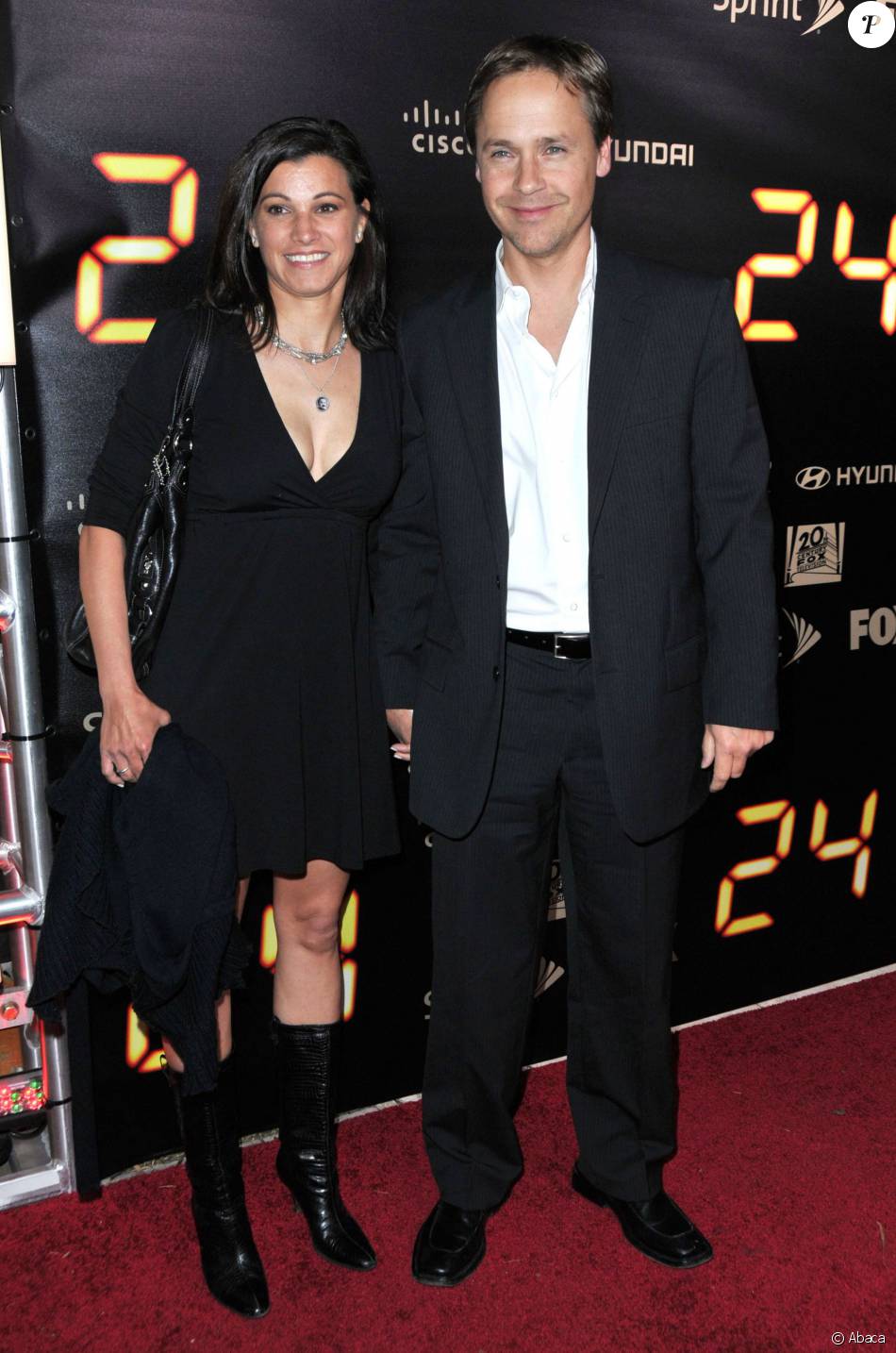 Chad Lowe et Kim Painter à une soirée organisée par la Fox, à Hollywood ...