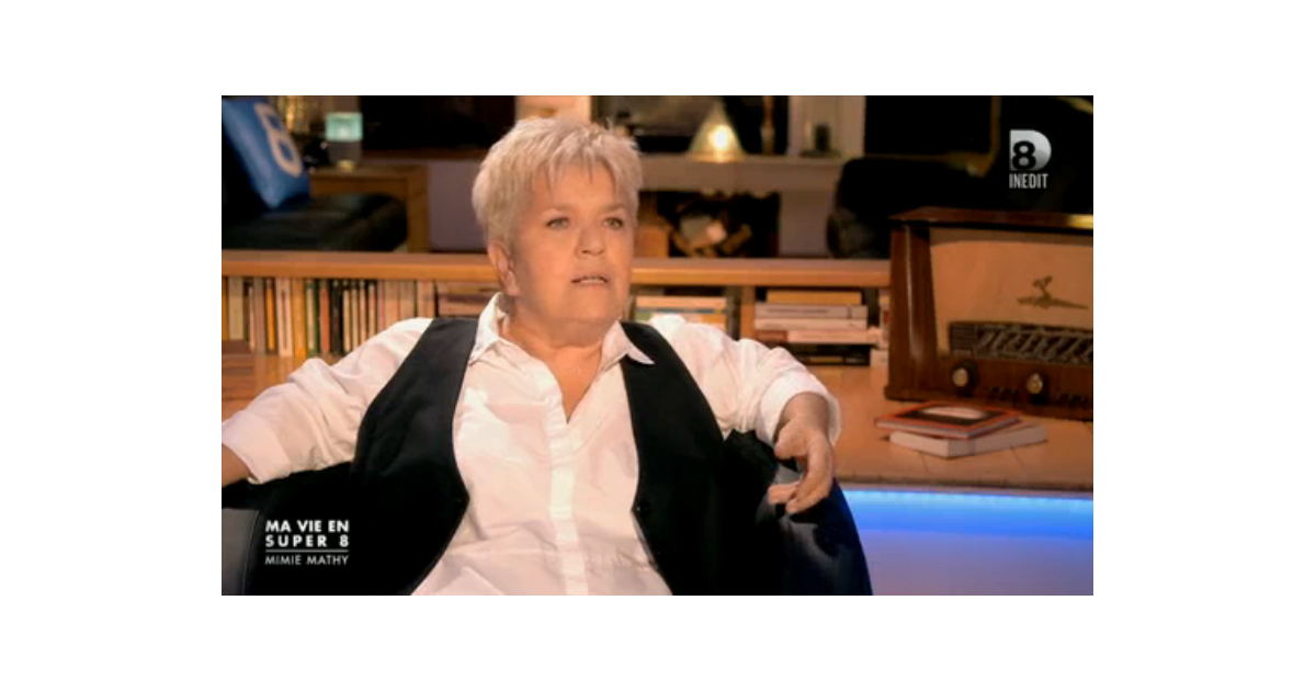 Mimie Mathy, dans l'émission Ma Vie en Super 8 sur D8. - Purepeople