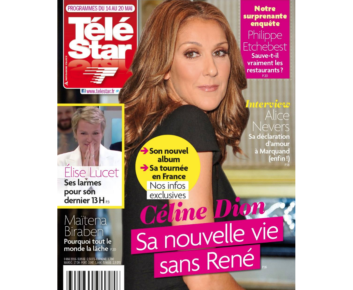Photo : Magazine Télé Star. Programmes du 14 au 20 mai 2016. - Purepeople
