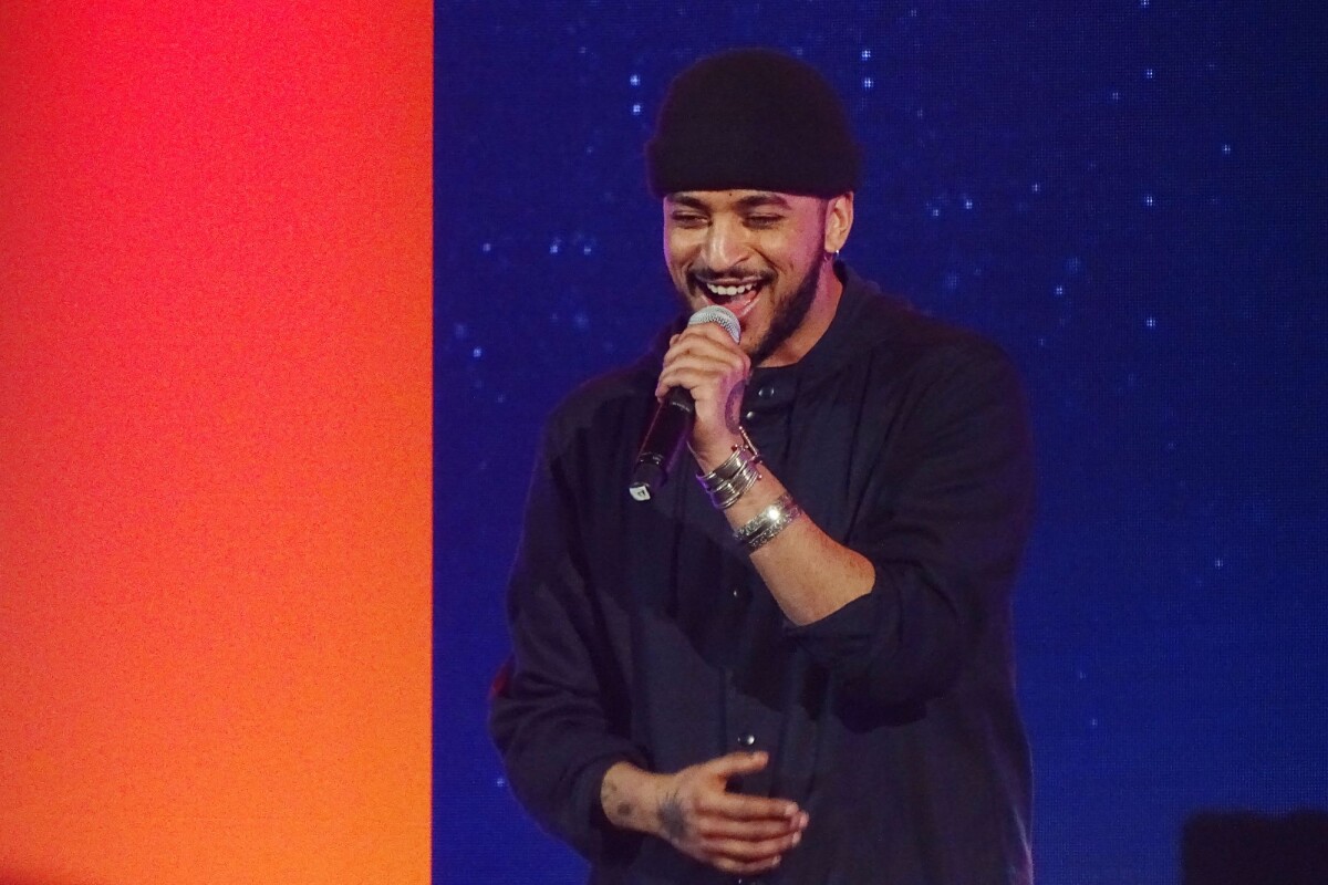 Photo : Slimane - Premier concert des 16 finalistes de The Voice au ...