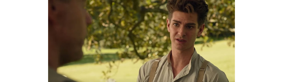 Photo : Andrew Garfield dans Hacksaw Ridge (capture d'écran) - Purepeople