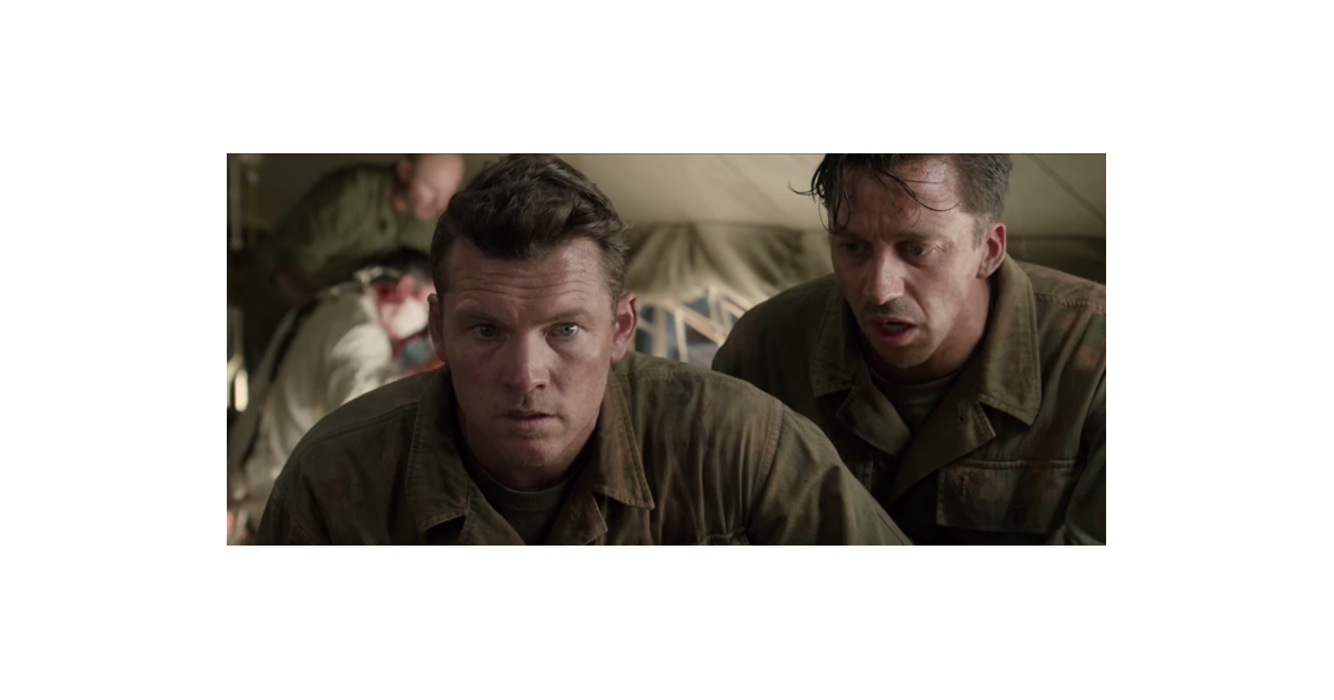 Sam Worthington dans Hacksaw Ridge (capture d'écran) - Purepeople