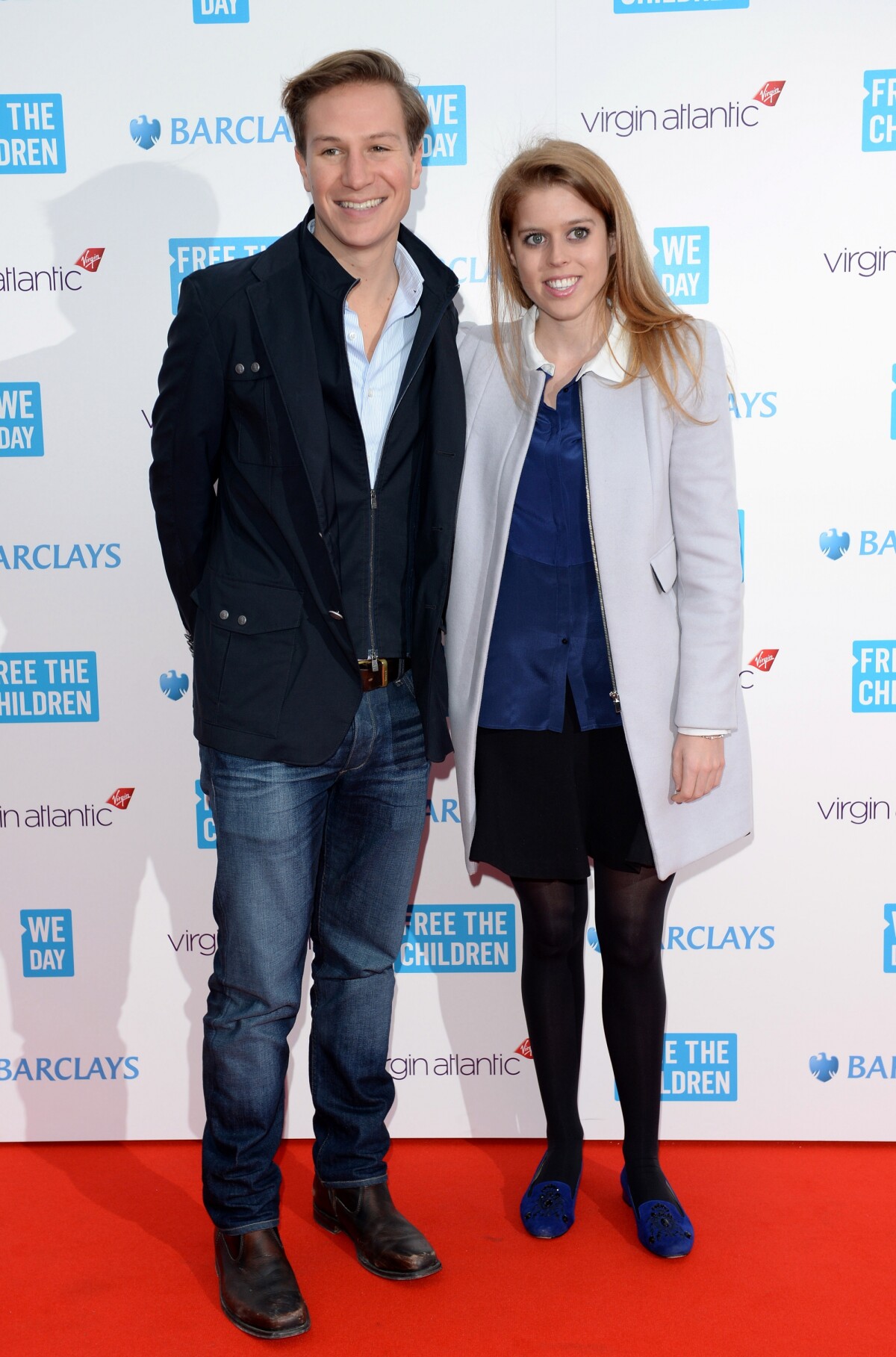 Photo : Beatrice d'York et Dave Clark en mars 2014 à Londres au We Day ...