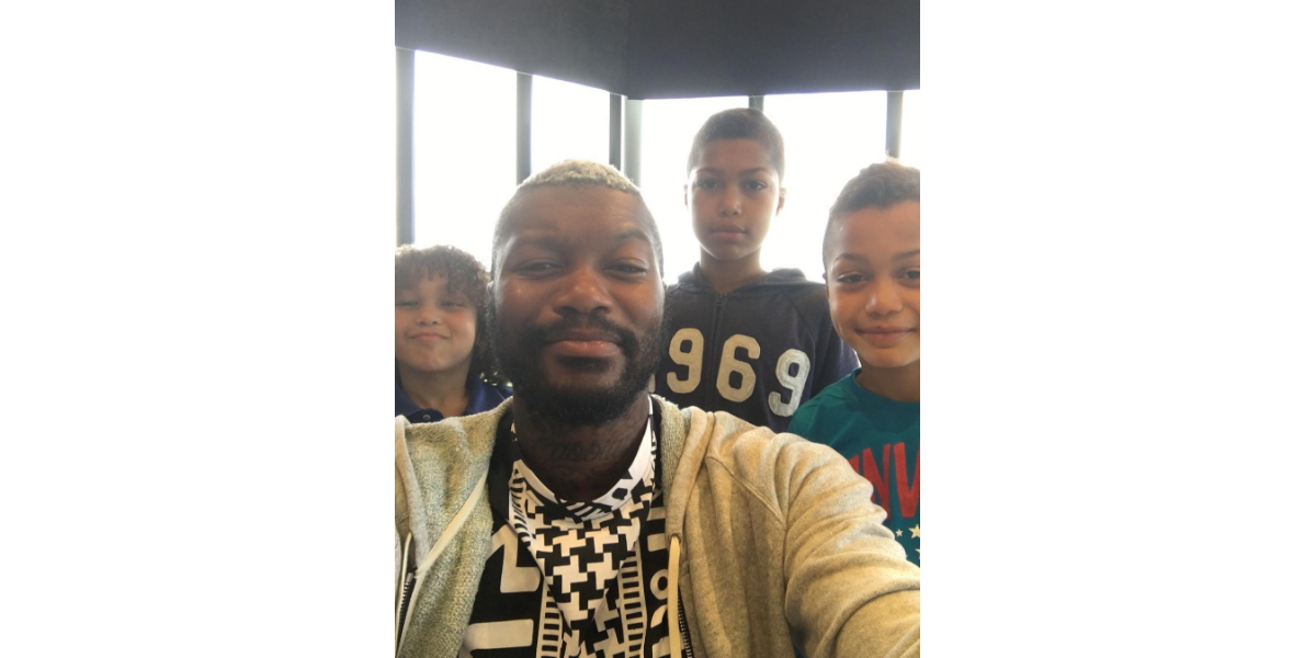 Photo : Photo de Djibril Cissé et ses trois garçons Cassius, Prince et ...