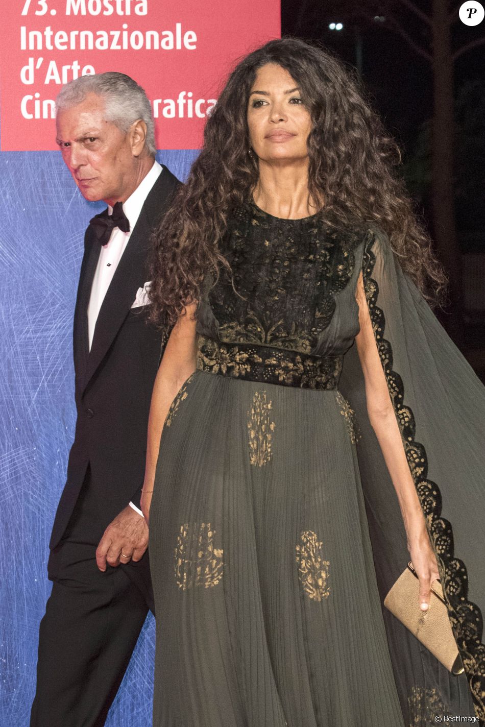 Marco Tronchetti Provera et sa femme Afef Jnifen lors de la première du ...