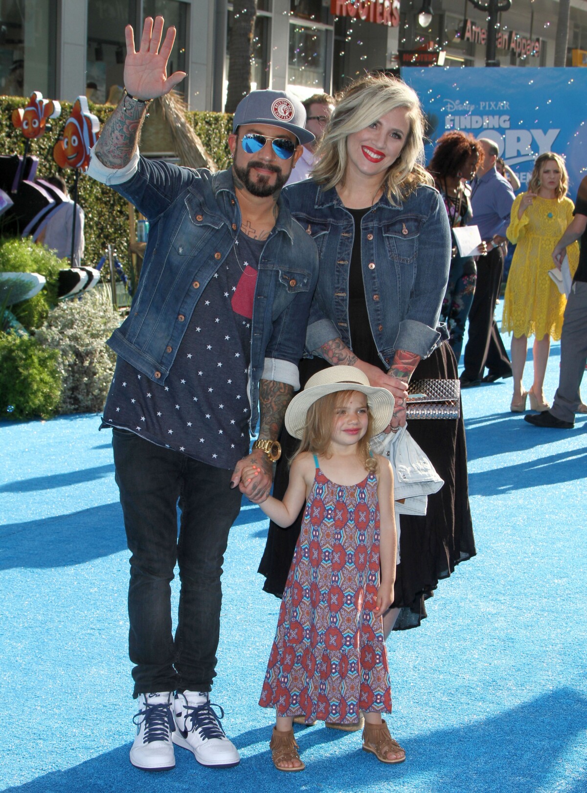 Photo : A. J. McLean avec sa femme Rochelle Karidis et leur fille Ava à ...