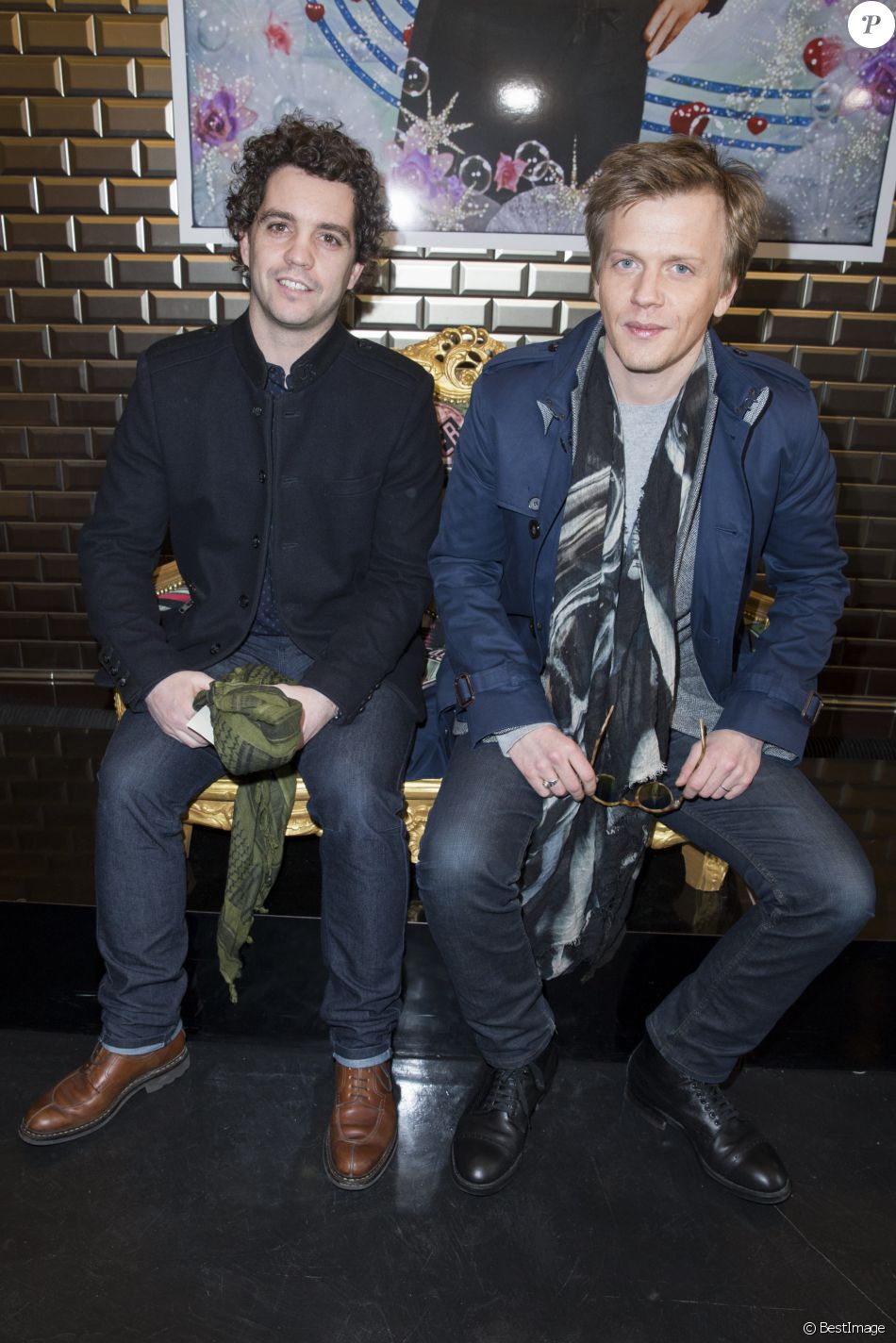 Bruno Sanches et Alex Lutz - People au défilé Haute Couture Jean Paul ...