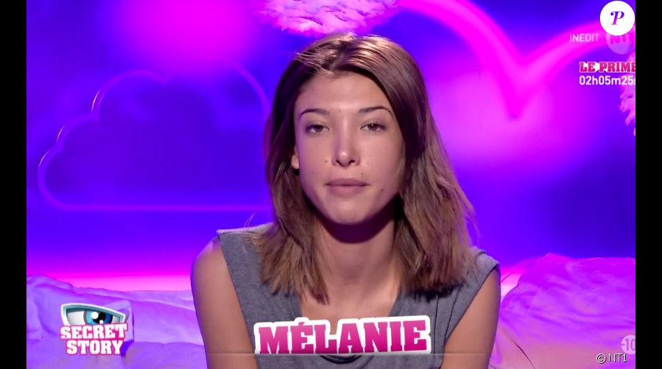 Mélanie - Secret Story 10 sur NT1, le 20 octobre 2016. - Purepeople