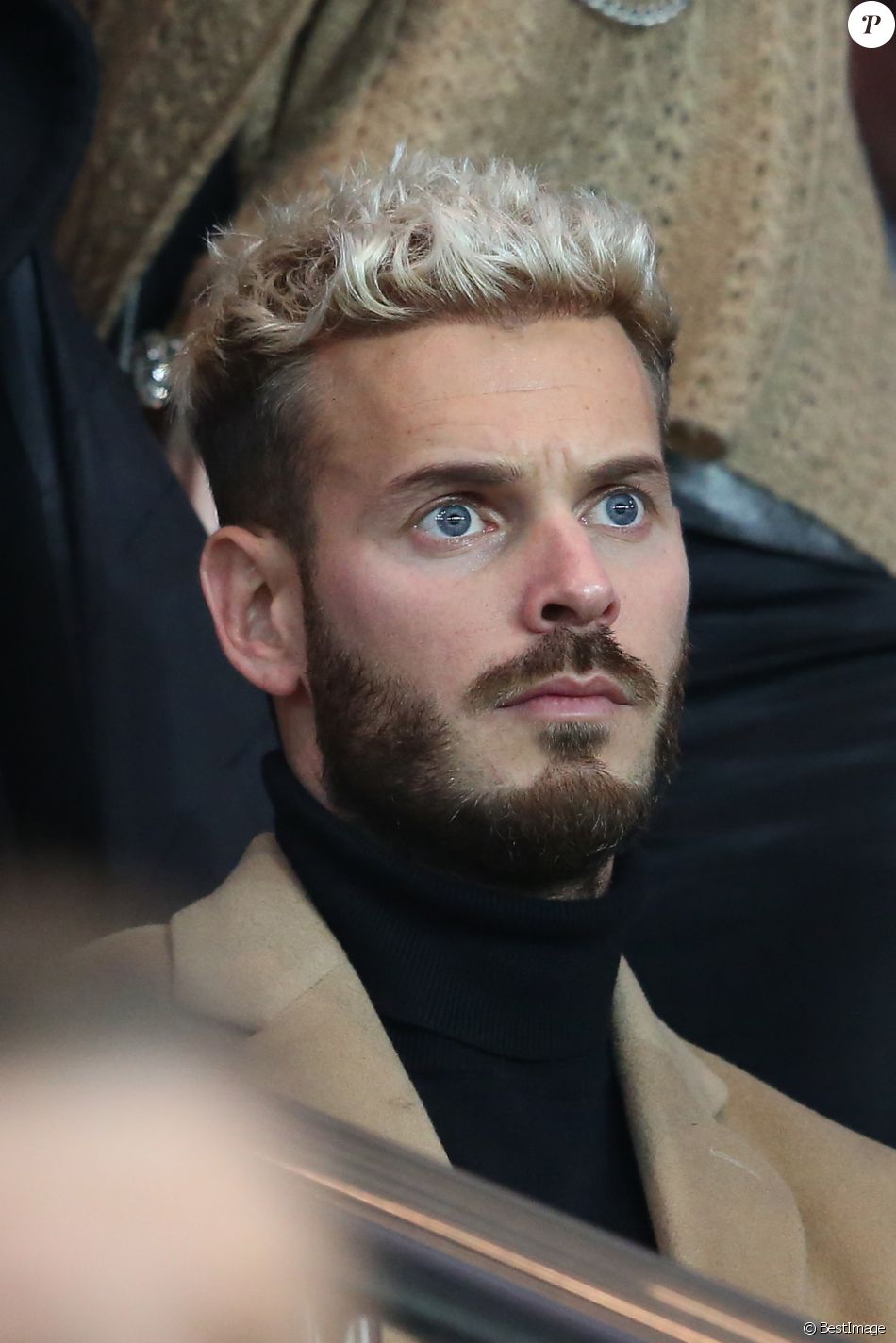 Matt Pokora (M Pokora) au match de ligue 1 entre le Psg et l'Olympique ...