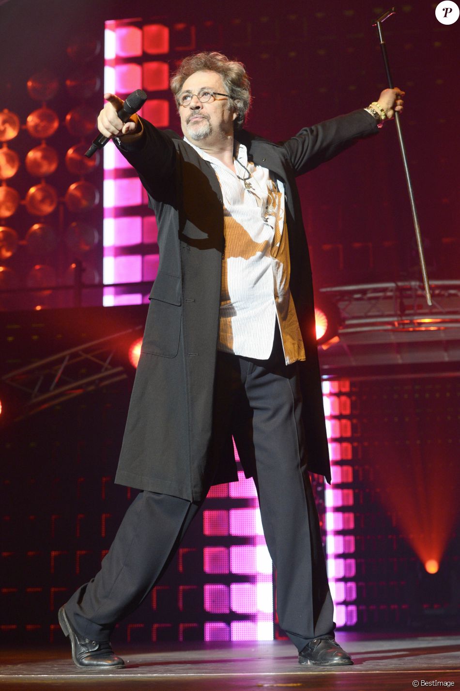 Patrick Hernandez lors du concert Stars 80 au Zenith a Paris le 2 ...