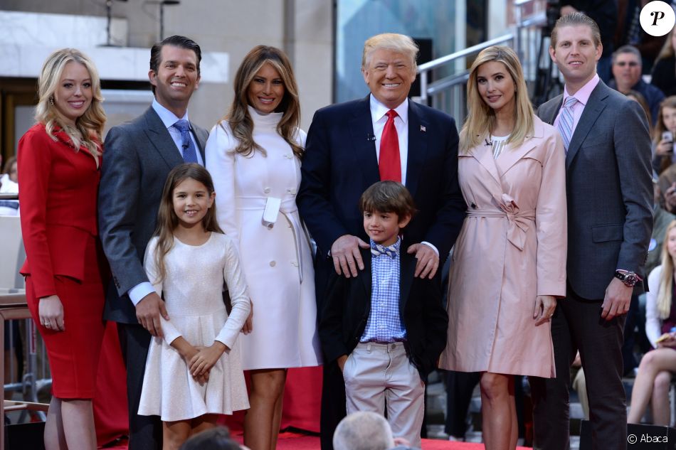 Donald Trump en famille (de droite à gauche, sa fille Tiffany Trump ...