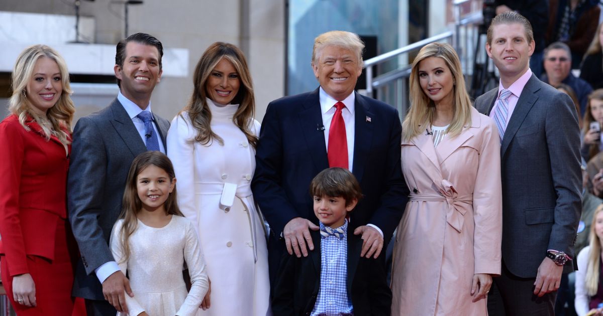 Donald Trump en famille (de droite à gauche, sa fille Tiffany Trump ...