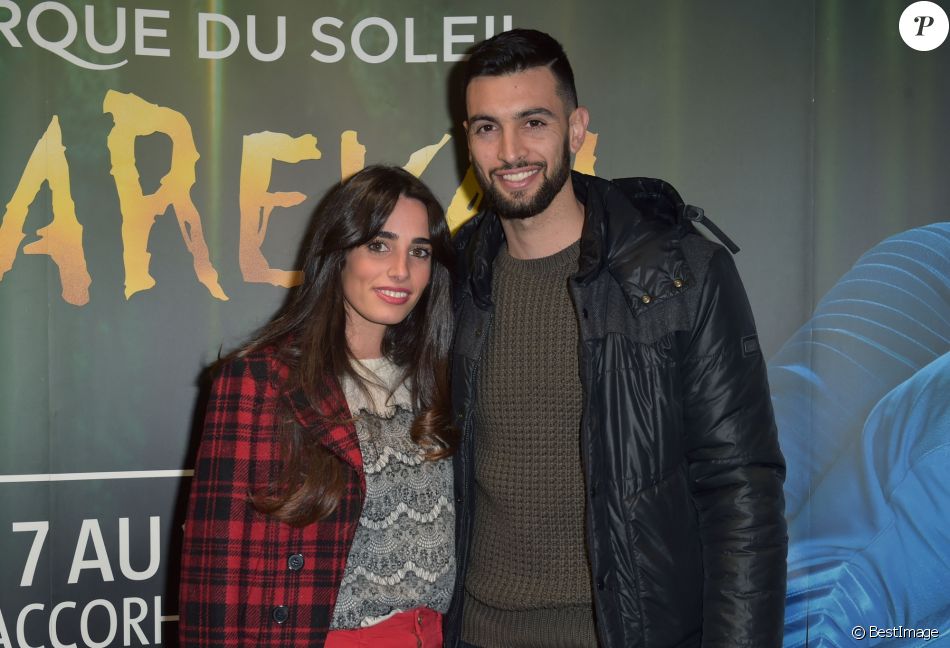 Javier Pastore et sa compagne Chiara Picone - Première du spectacle du ...