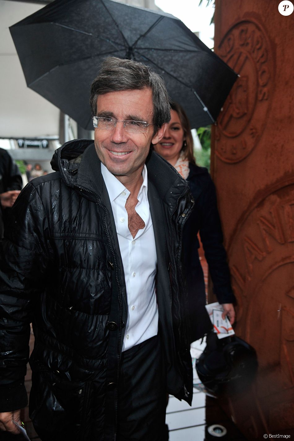 David Pujadas - People au village des Internationaux de France de ...