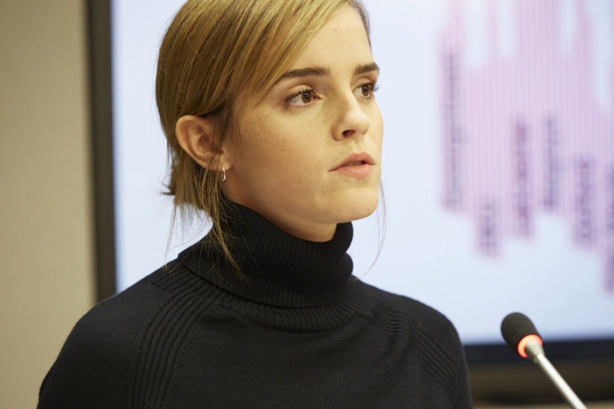 Photo : Emma Watson participe au lancement de l'initiative HeForShe ...