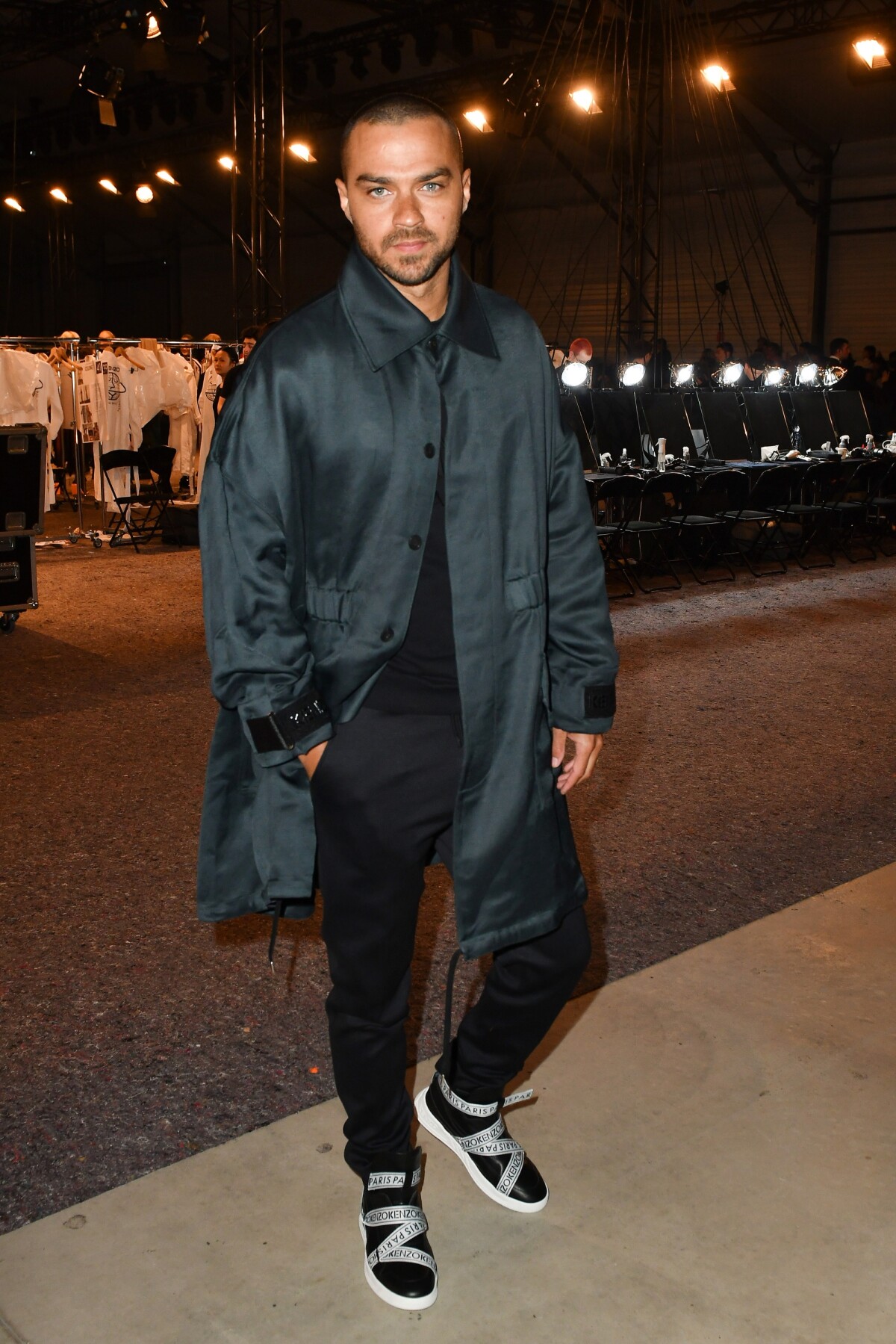 Photo : Jesse Williams attending the Kenzo Menswear Fall/Winter 2017 ...
