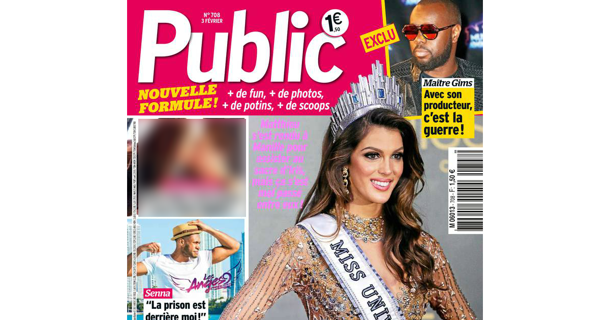 Couverture du magazine Public - numéro du 3 février 2017. - Purepeople