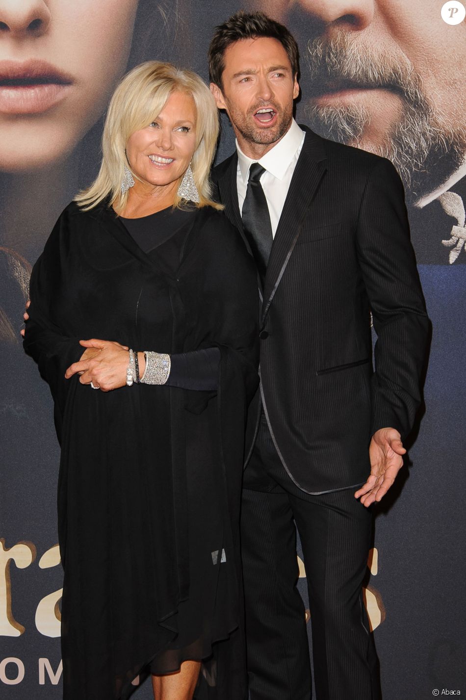 Hugh Jackman et sa femme Deborah Lee Furness à la première du film 'Les ...