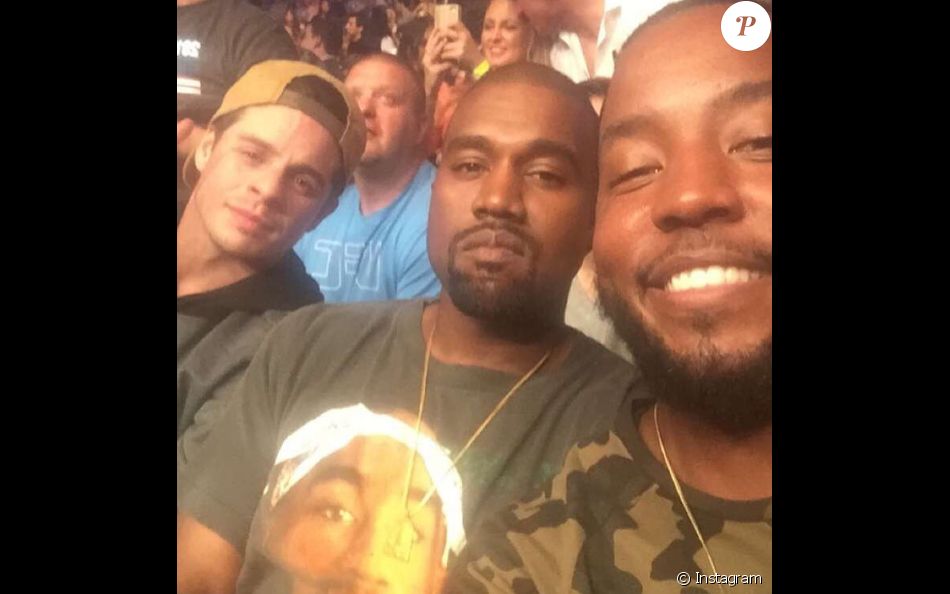 Ricky Anderson au côté de son cousin Kanye West et de leur ami Casper ...