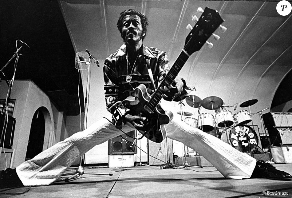 Chuck Berry en concert à Saint Louis le 16 octobre 1986 - Purepeople