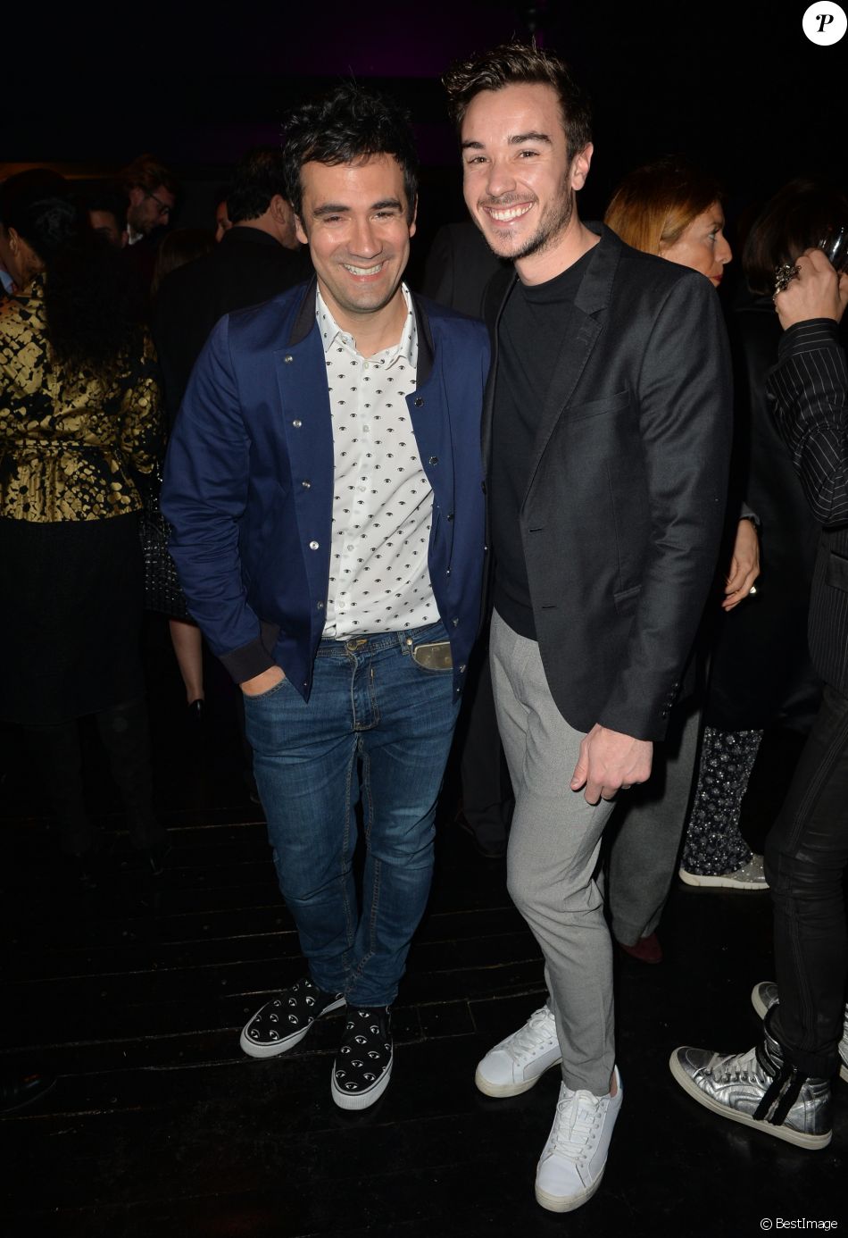 Semi-Exclusif - Alex Goude et son mari Romain à la soirée des parfums ...