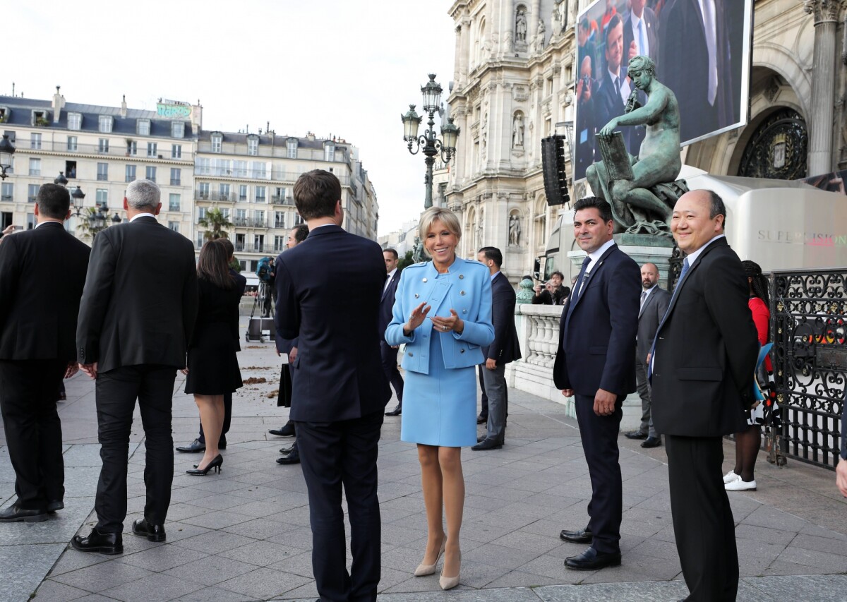 Photo : Brigitte Macron et Bruno Julliard - Le président de la ...