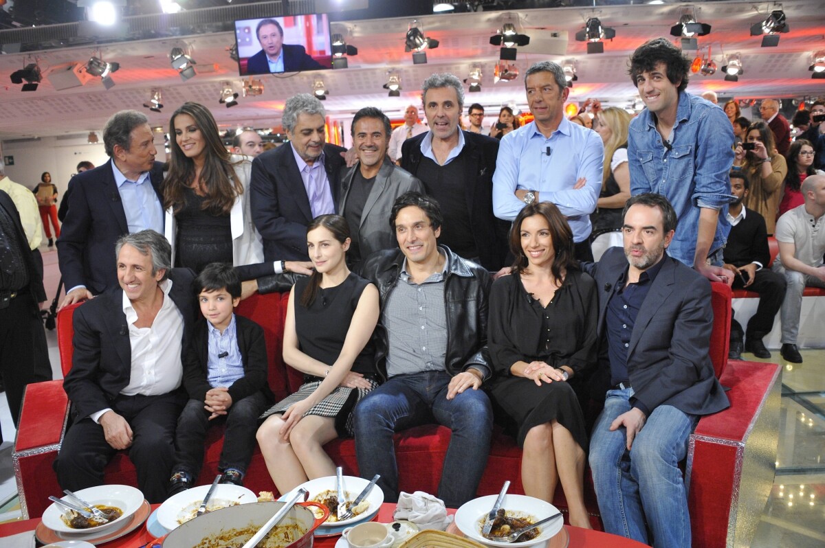 Photo : Michel Drucker, Richard Anconina, Max Boublil, José Garcia ...