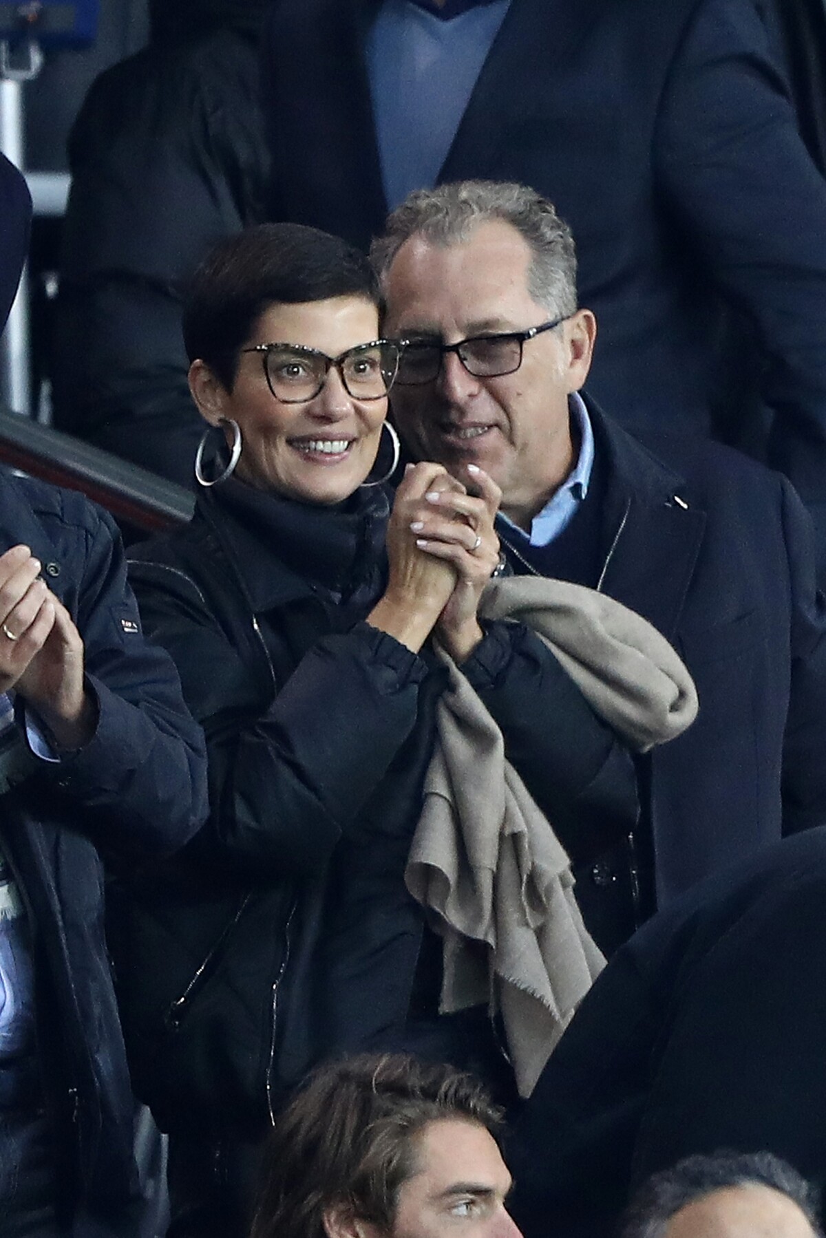 Photo : Cristina Cordula et son mari Frédéric Cassin au match de Ligue ...