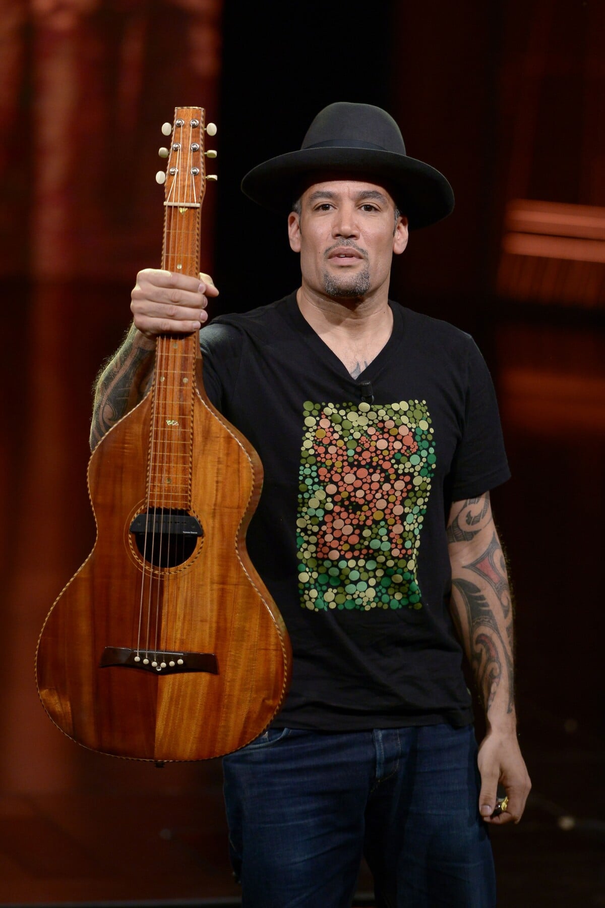 Photo : Ben Harper sur le plateau TV de l'émission "Che tempo che fa" à ...