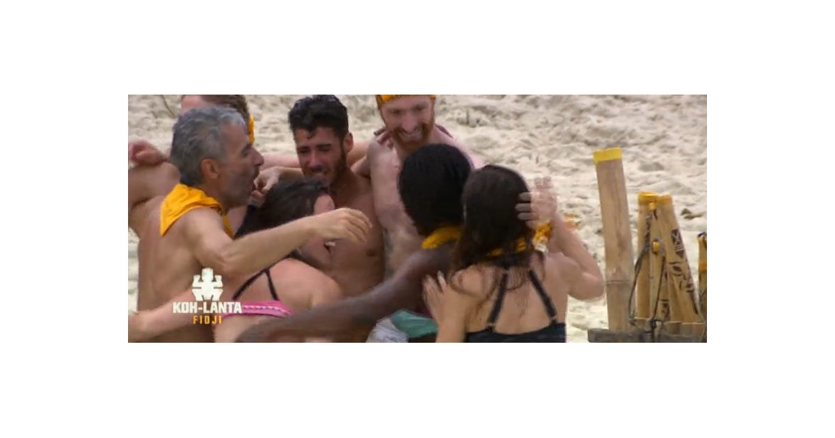 Equipe jaune - Koh-Lanta Fidji sur TF1, le 22 septembre 2017. - Purepeople