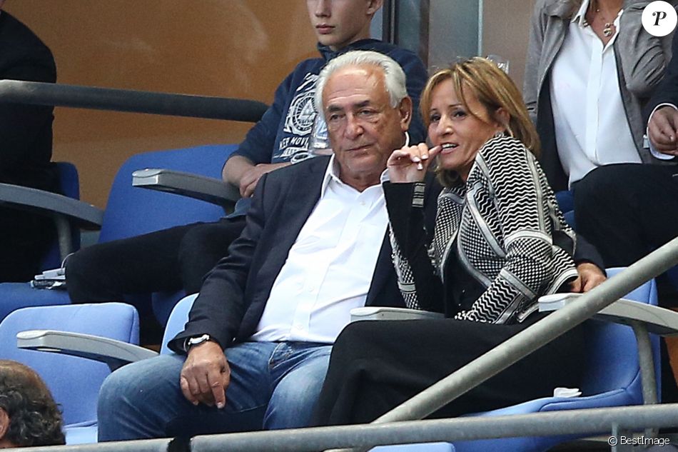 Dominique Strauss Kahn et sa compagne Myriam L'Aouffir assistent à la ...