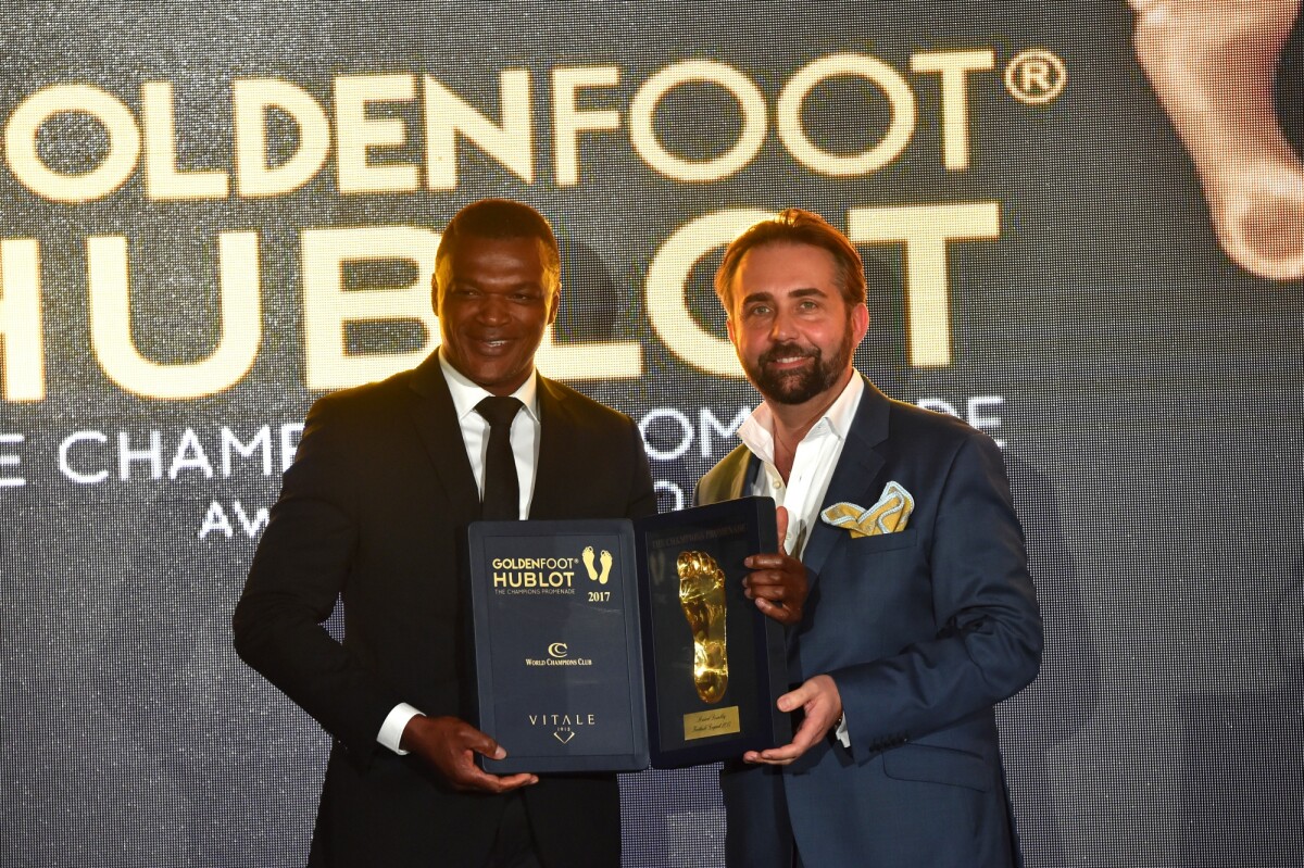 Photo : Marcel Desailly lors de la 15e édition du Golden Foot Hublot ...