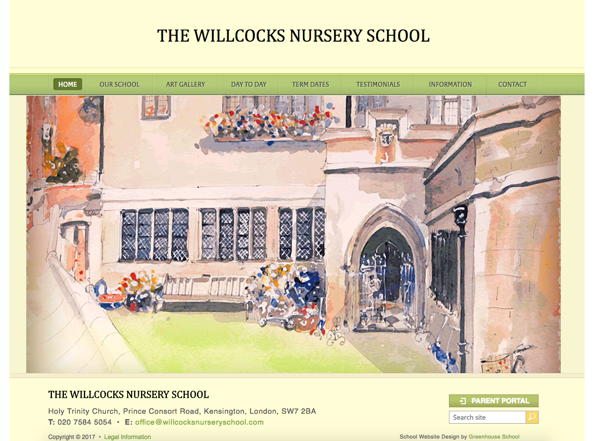 Photo : Capture d'écran du site Internet de la Willcocks Nursery School ...