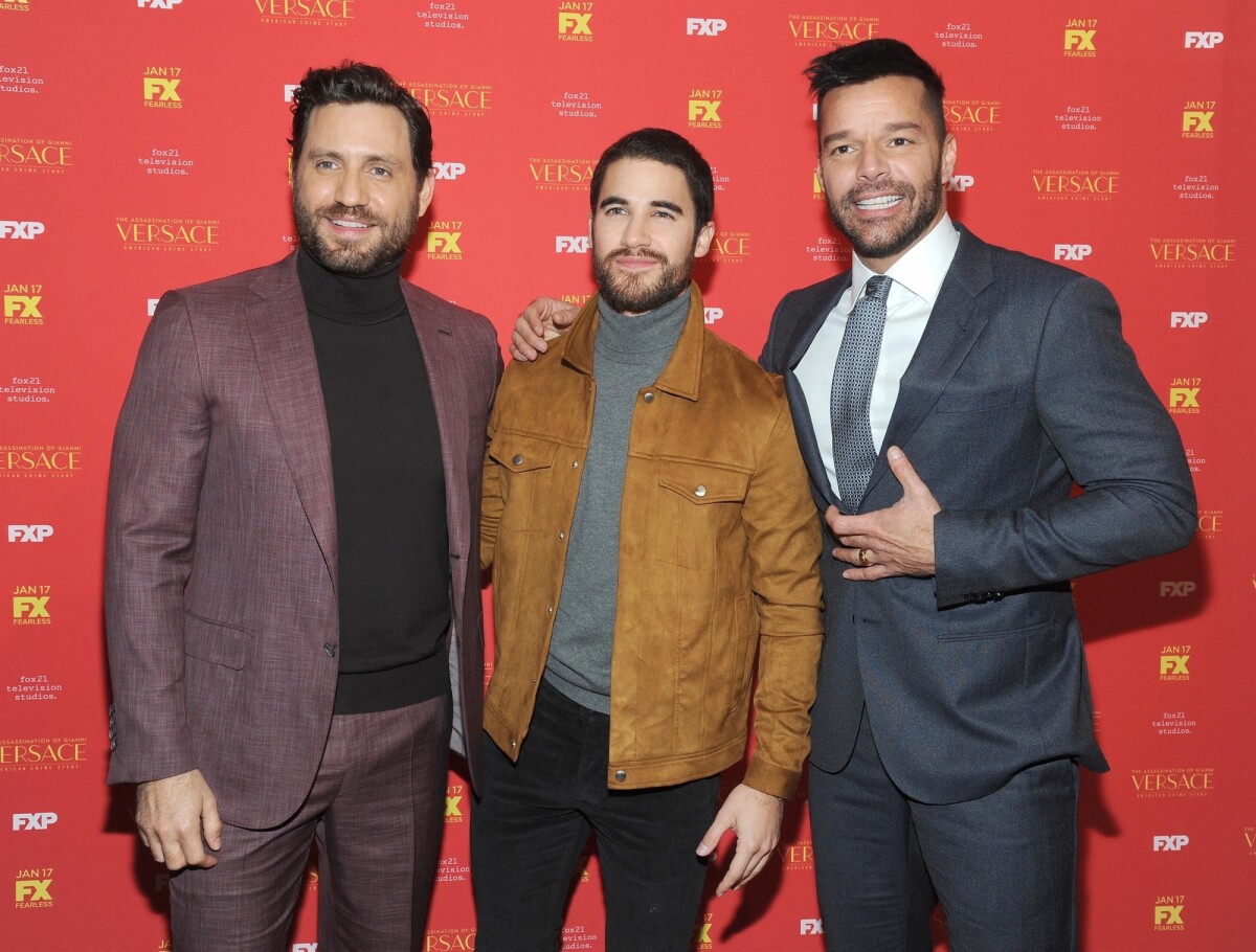 Photo : Edgar Ramirez, Darren Criss et Ricky Martin à la projection de ...