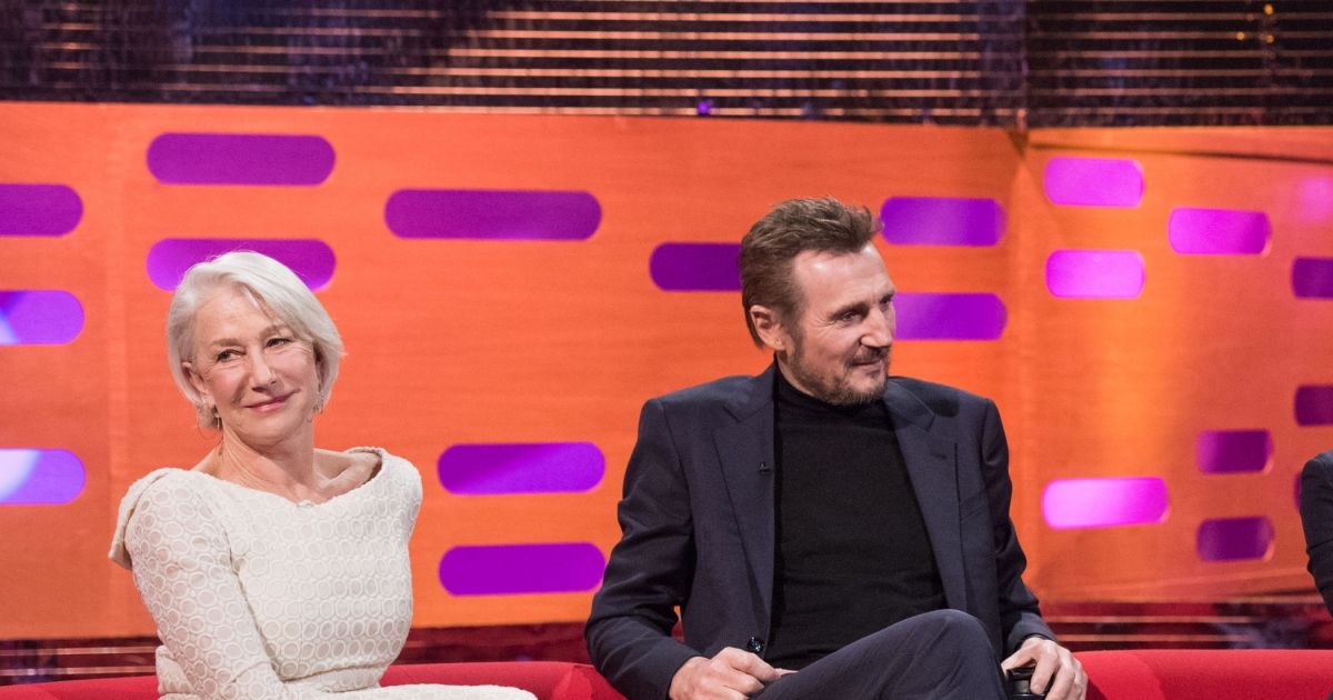 Helen Mirren, Liam Neeson, Jamie Dornan et Sigrid lors du tournage du ...