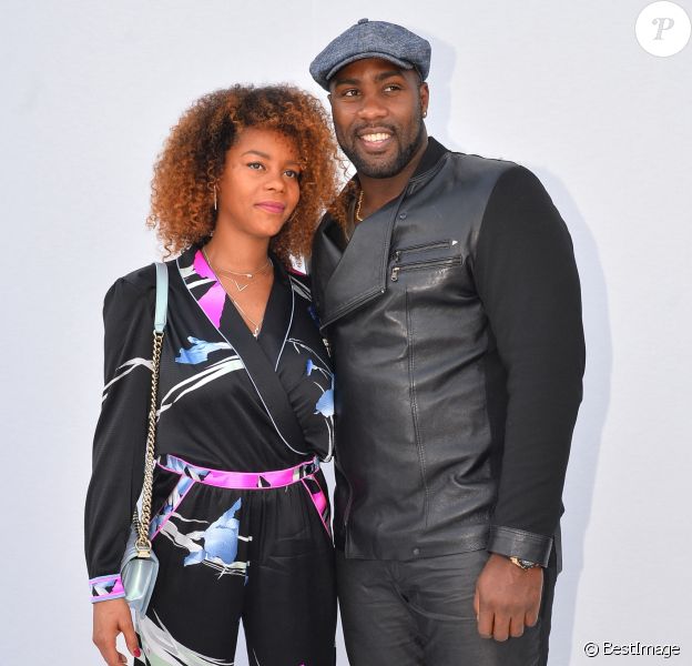 Teddy Riner, tout de cuir vêtu, et sa belle Luthna Plocus pour Léonard ...