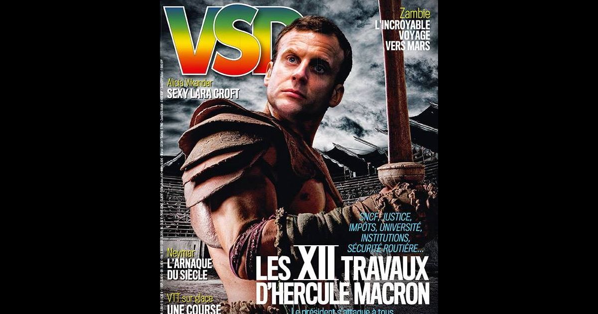 Couverture du magazine VSD, numéro du 15 mars 2018. - Purepeople