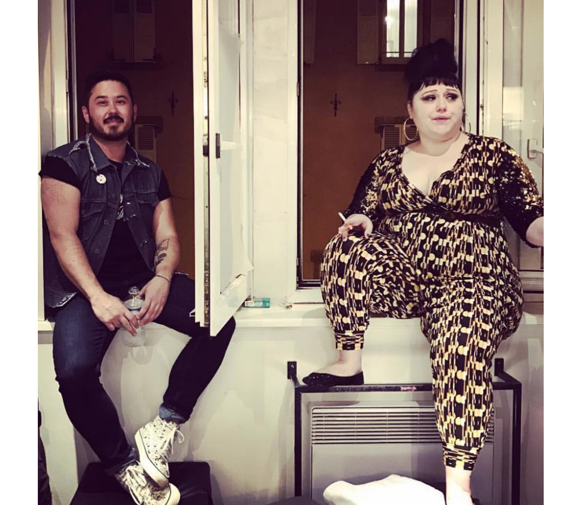 Photo : Beth Ditto et son compagnon Teddy Kwo à Strasbourg, le 11 ...