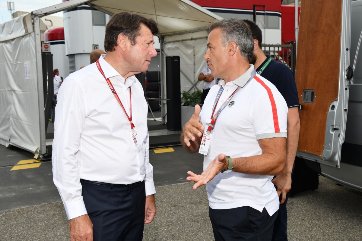 Photo : Exclusif - Chritian Estrosi et Jean Alesi durant la journée d ...