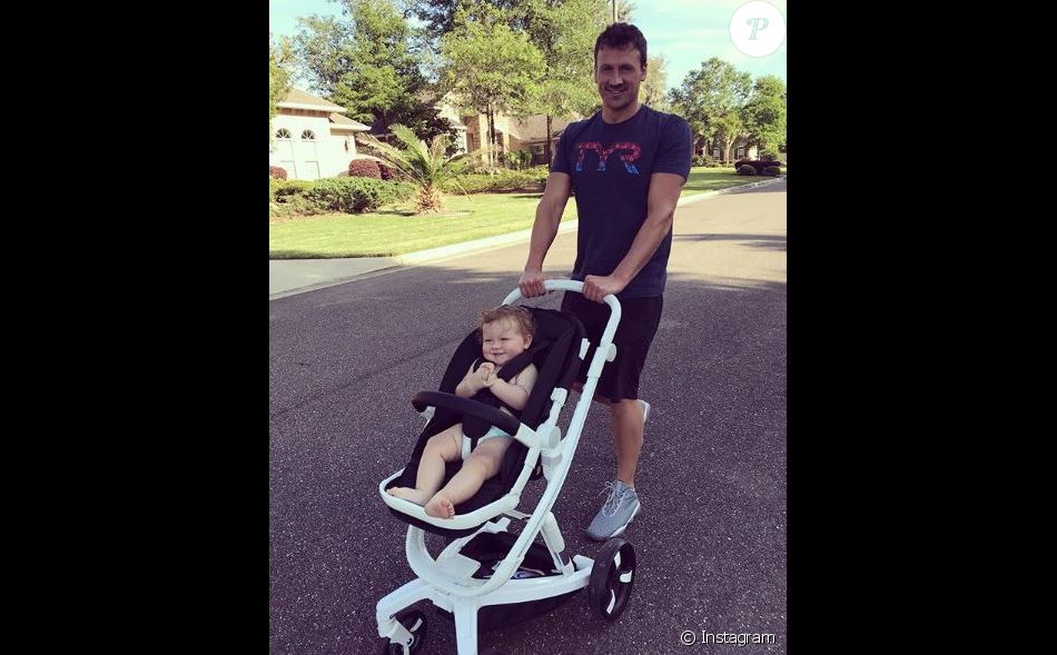 Ryan Lochte aevc son fils Caiden sur Instagram le 29 mai 2018. - Purepeople