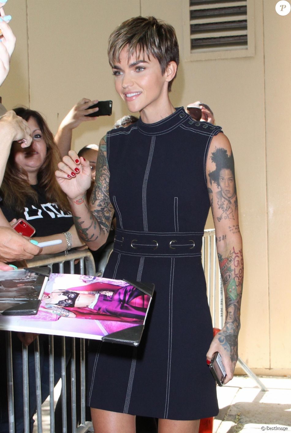 Ruby Rose arrive dans les studios de l'émission 'Live with Kelly and ...