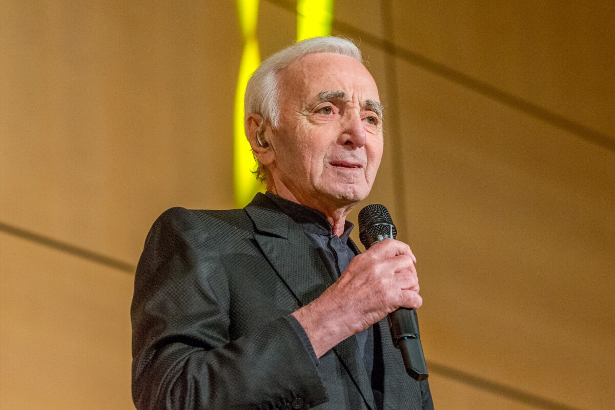 Photo : Charles Aznavour en concert à l'Office des Nations Unies à ...