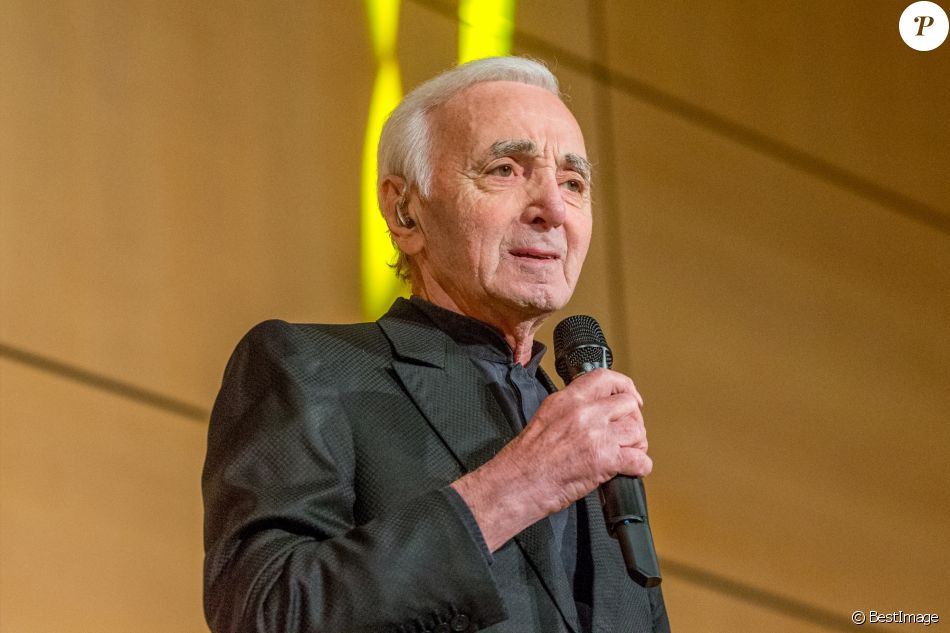 Charles Aznavour en concert à l'Office des Nations Unies à Genève. Le ...