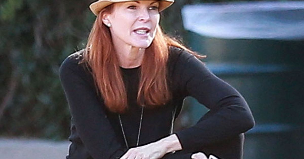 Marcia Cross regarde sa fille Eden jouer au football à Los Angeles, le ...